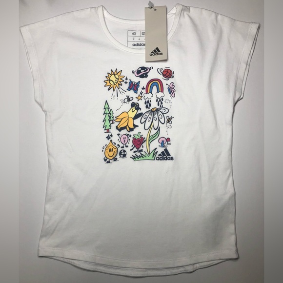 adidas | Shirts & Tops | Girls Adidas Athletic Tee Shirt Sports Active ...